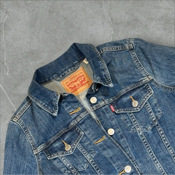 Levi's | Jackets & Coats | Levis Jean Jacket Womens S Blue Denim ...